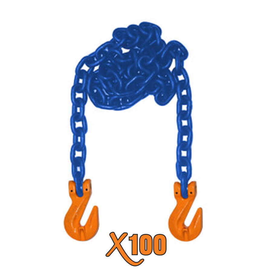 X100® Grade 100 Binder Chain with Grab Hooks - CERTEX USA