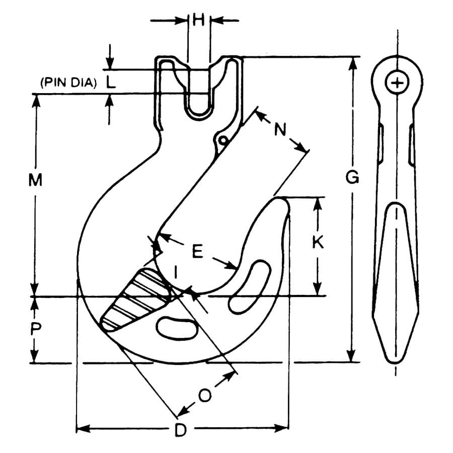 CM Clevlok® Sling Hook Without Latch - CERTEX USA