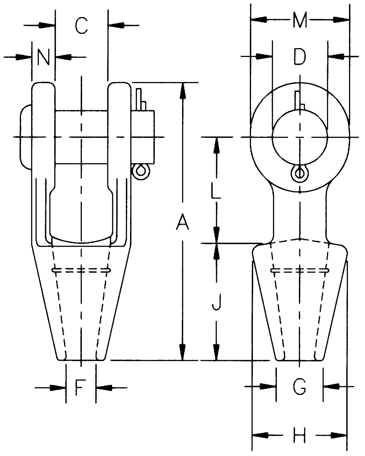 Crosby® Grooved Open Spelter Sockets - CERTEX USA
