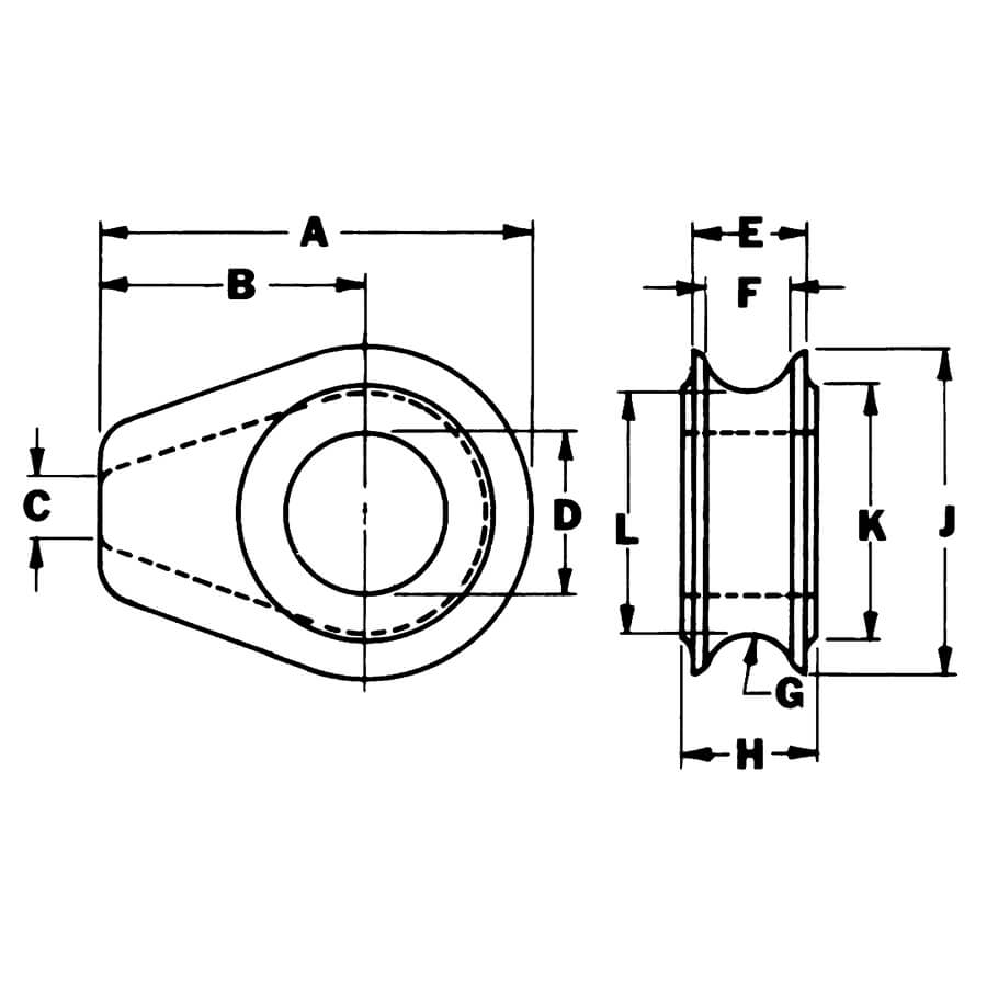 Crosby® Solid Wire Rope Thimbles - CERTEX USA