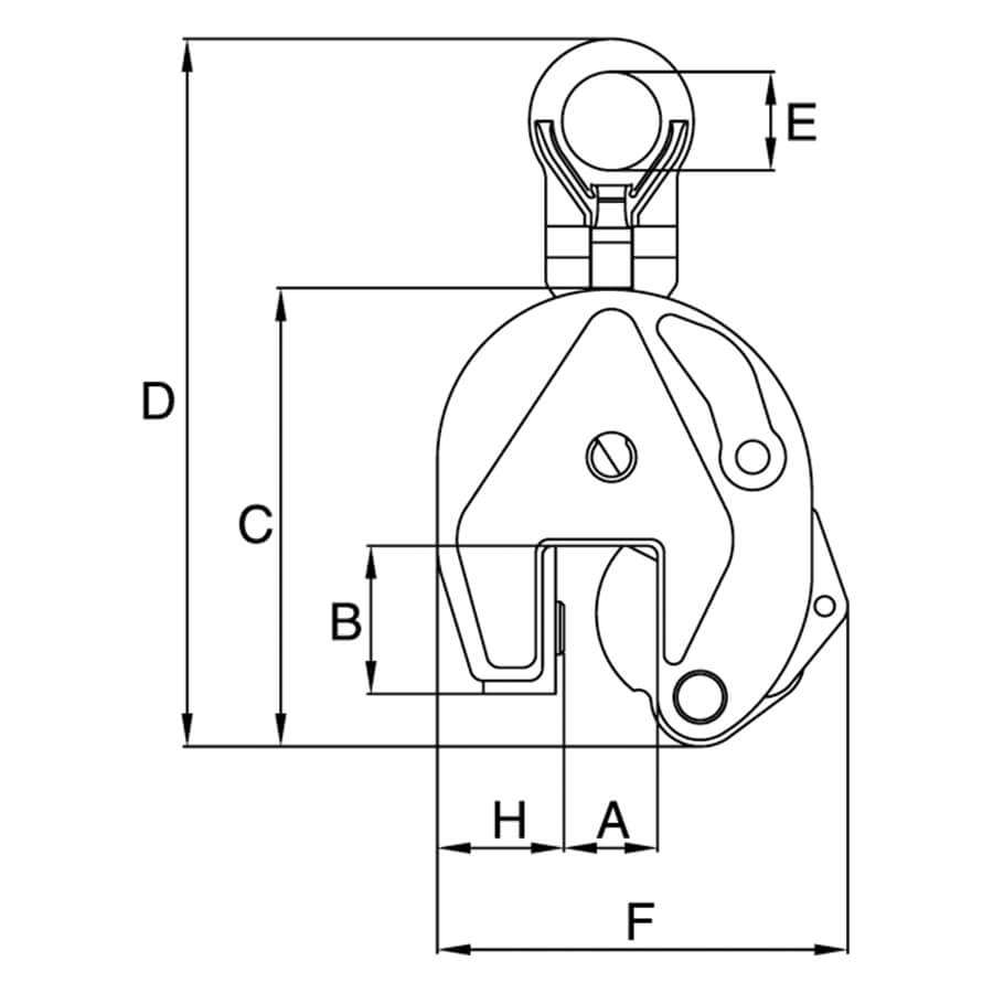 Crosby® Universal Vertical Clamp Model IPU10 - CERTEX USA
