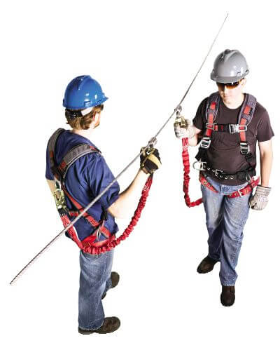 MSA Dyna-Line Temporary Horizontal Lifeline for Two Workers, w/ Anchor ...