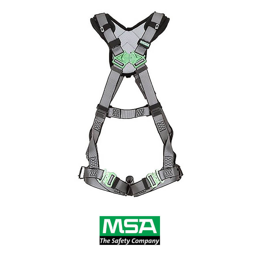 MSA V-FIT® Standard Full-Body Harness with Back D-ring and Quick ...
