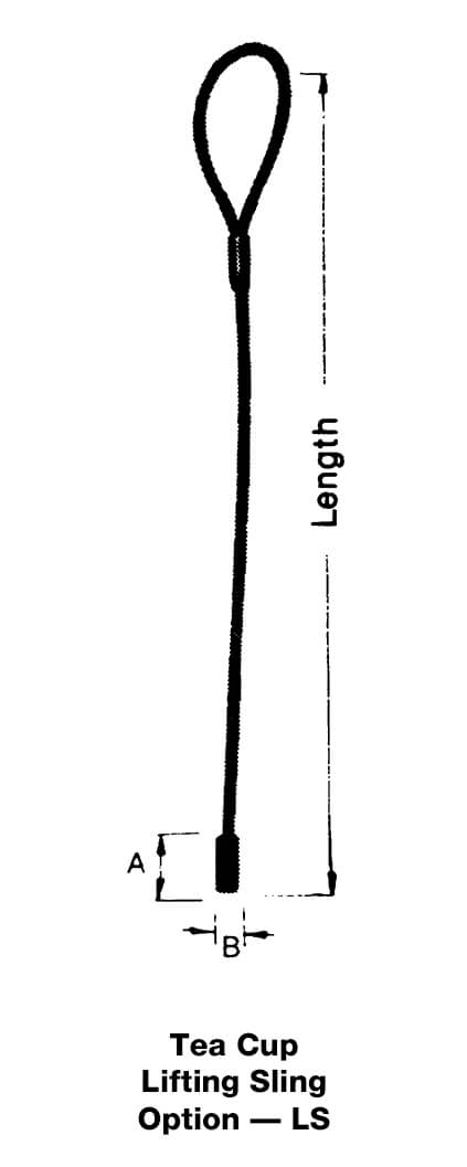 Caldwell "Tea Cup" Lifting Sling Option - Model LS - CERTEX USA
