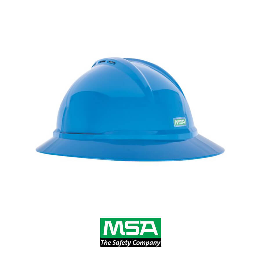 MSA V-Gard® 500 Vented Full Brim Hard Hats - CERTEX USA