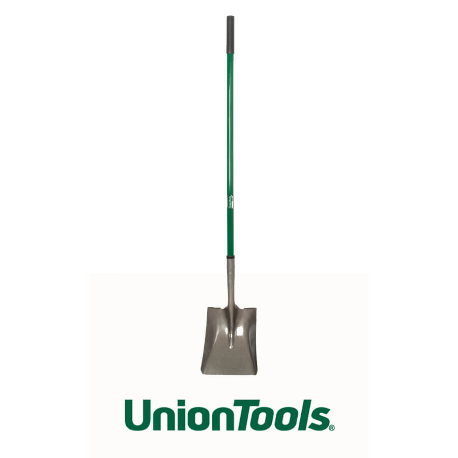 Union Tools® 2432100 Square Point Shovel with Fiberglass Handle ...