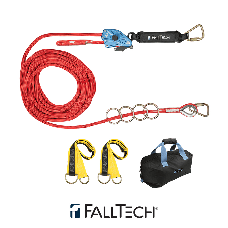 FallTech® 100' 4-Person Temp Rope HLL System 772100 - CERTEX USA