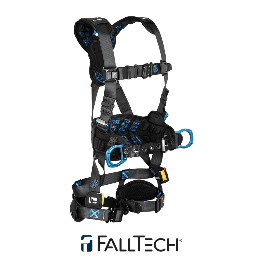 FallTech® FT-One™ 3D Construction Belted Full Body Harness, Quick ...